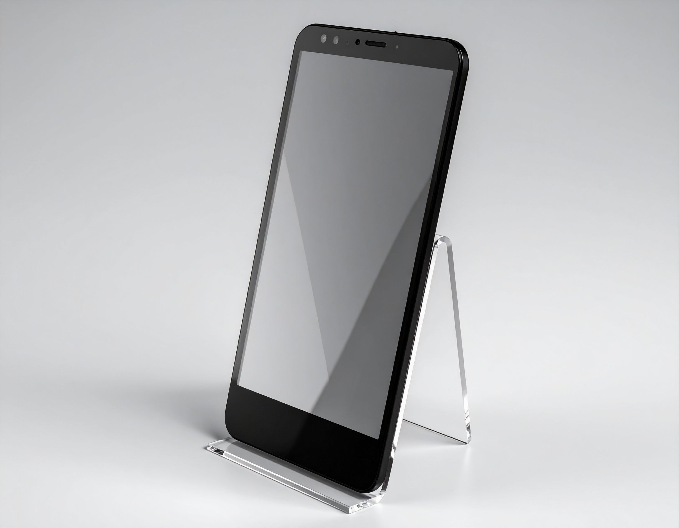Open-Front Easel Smartphone Display — Clear Acrylic – Web Acrylics