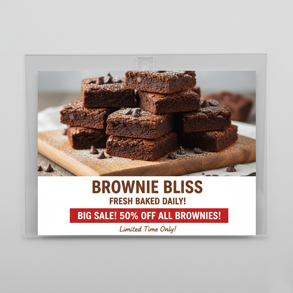 Wall-Mount Sign Holder with Universal Keyhole — Clear Acrylic – Web Acrylics