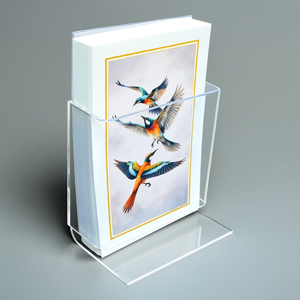 Rectangle L-Back Literature Display Holder — Clear Acrylic – Web Acrylics