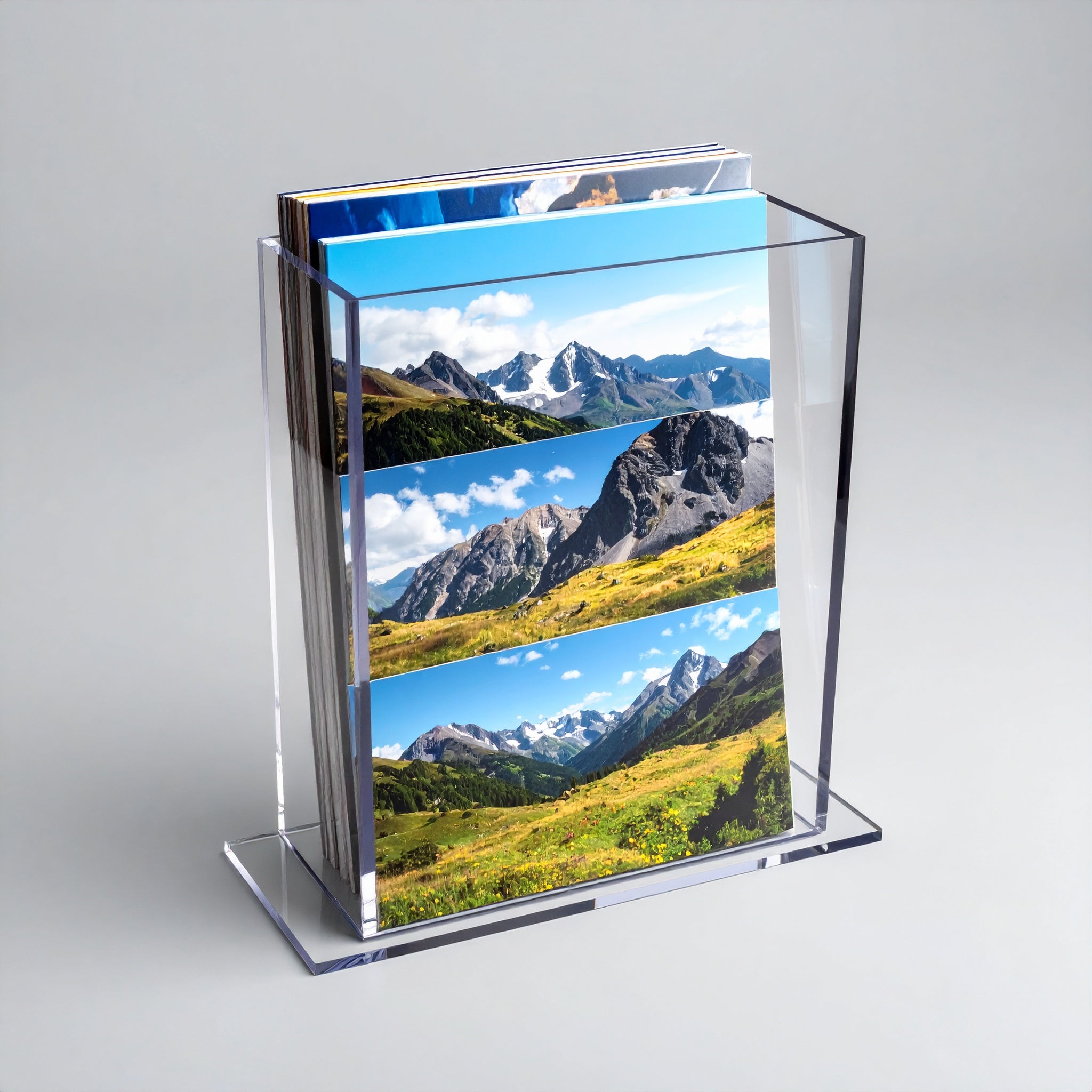 Rectangle Literature Display Holder with Base — Clear Acrylic – Web ...